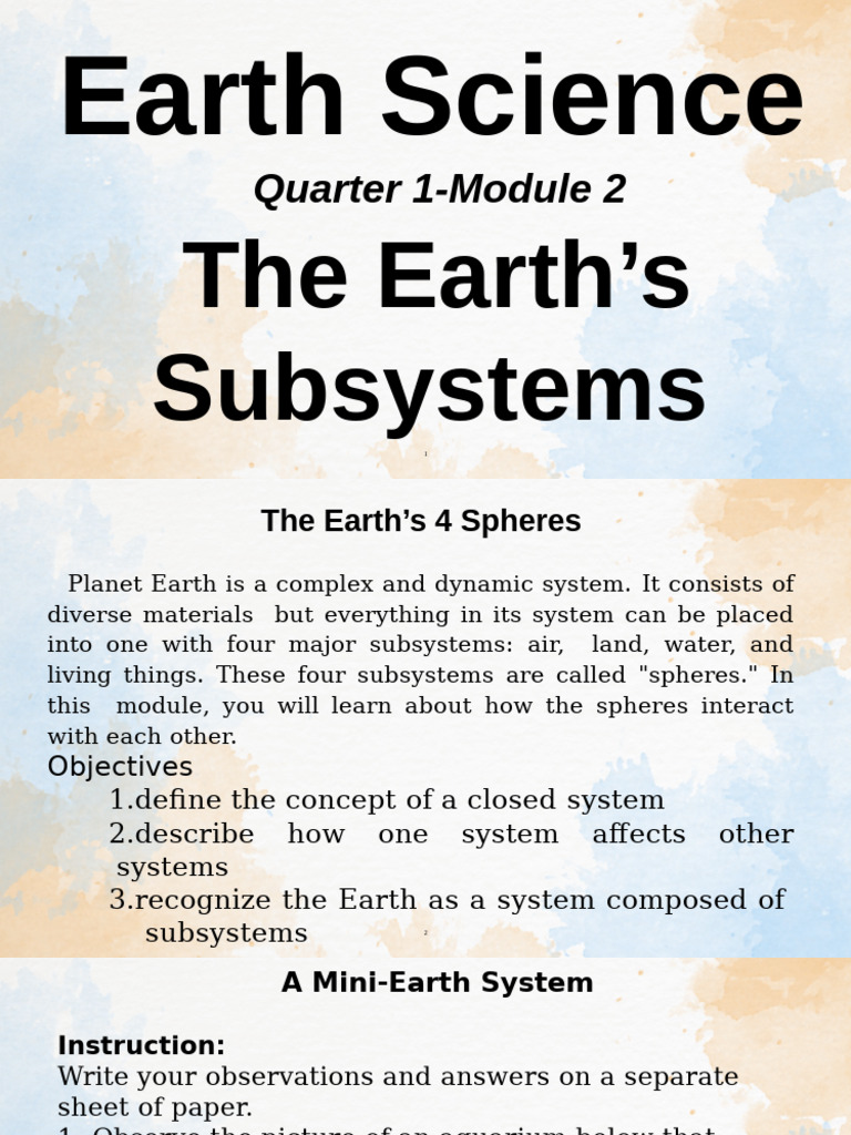 2 Q1 Earth Science | PDF | Atmosphere Of Earth | Earth Sciences