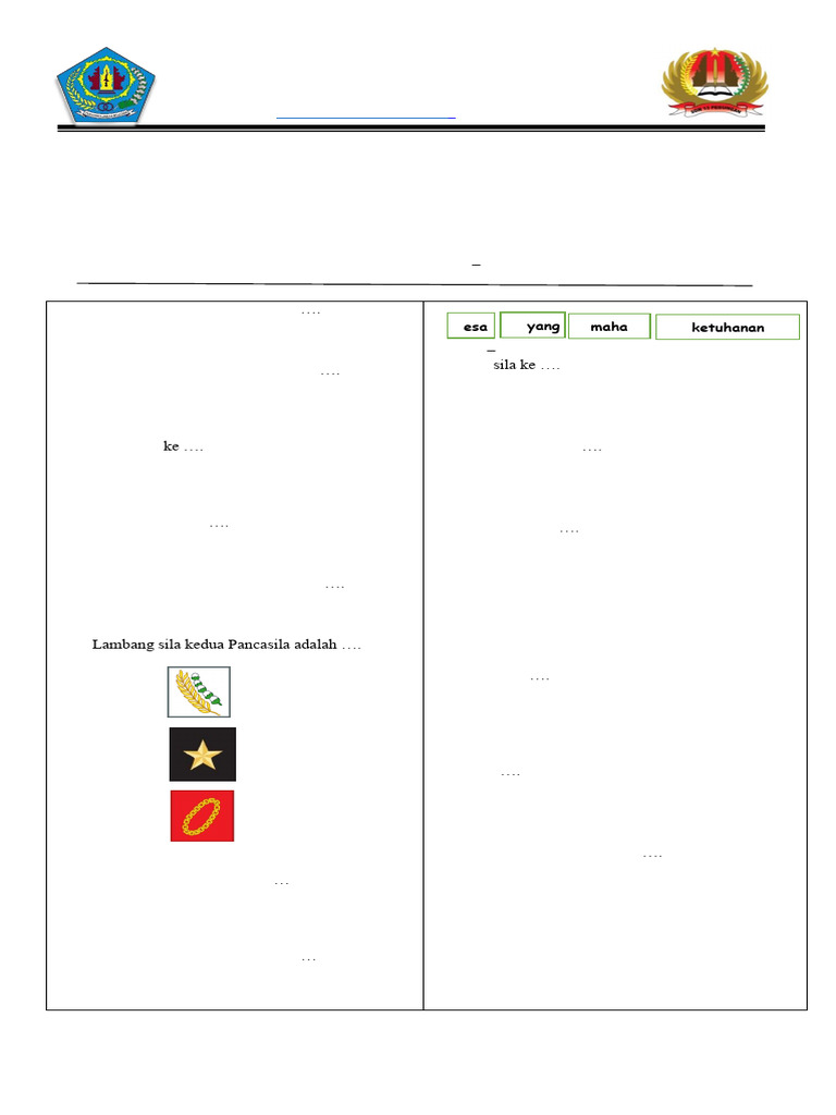 STS Pendidikan Pancasila - KELAS 1 | PDF