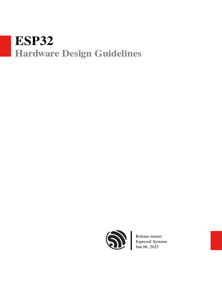 Esp Hardware Design Guidelines en Master Esp32 | PDF | Power Supply | Dynamic Random Access Memory