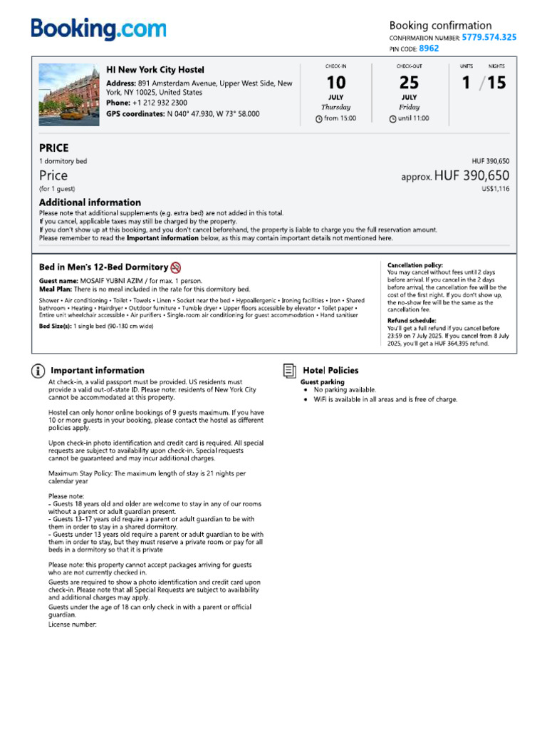 Hotel Booking | PDF