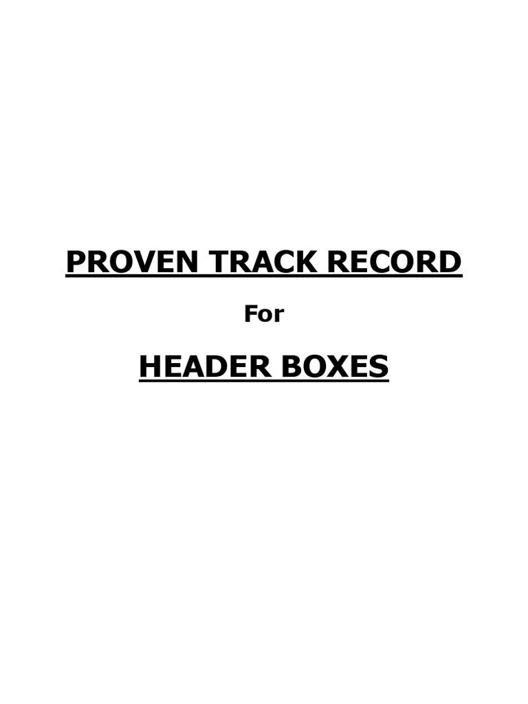 PTR Headers | PDF