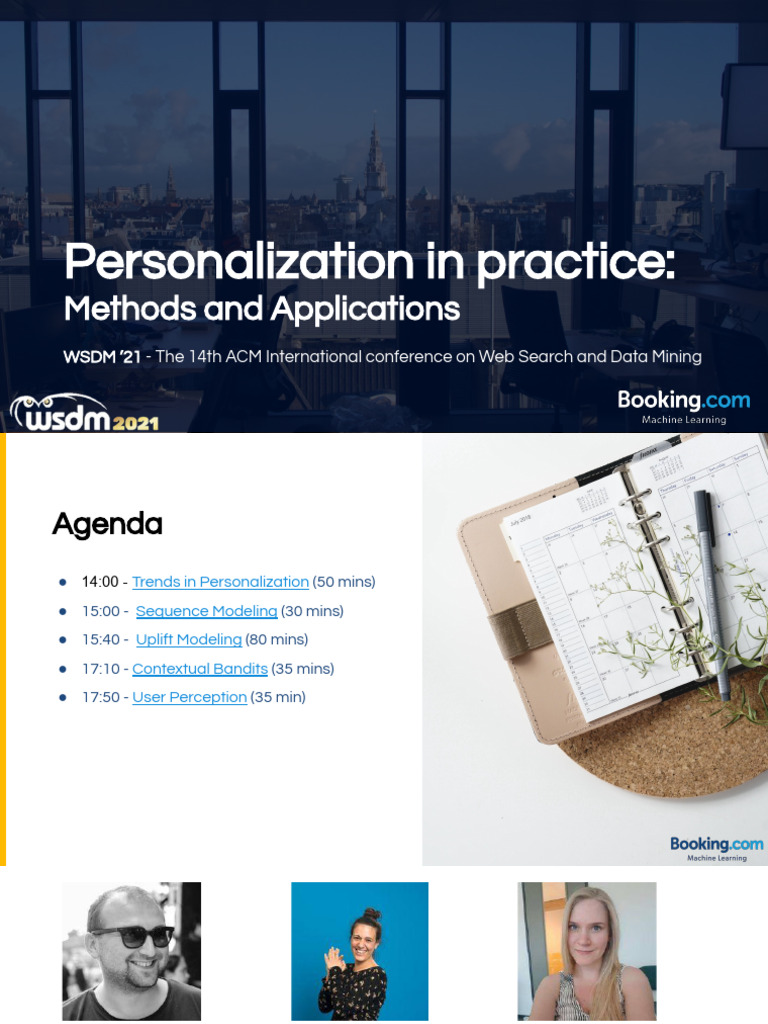 WSDM - Trends in Personalization | PDF | Deep Learning | Machine Learning
