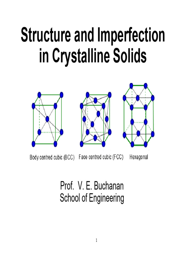 Bravais Unit Cells in Crystalline Solids | PDF | Crystal Structure ...