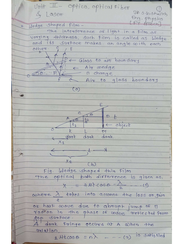Unit II Handwriiten Notes | PDF