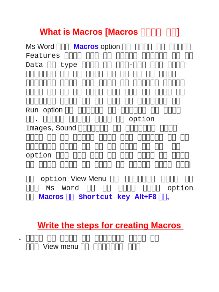 What Is Macros | PDF