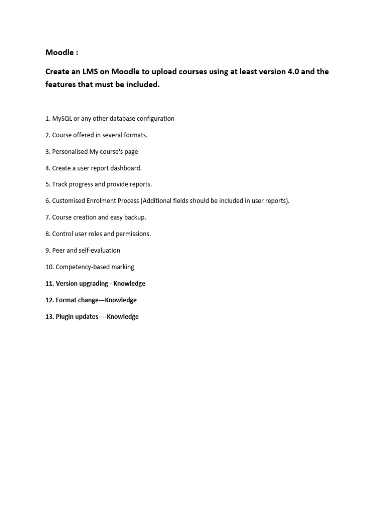Moodle LMS Question | PDF