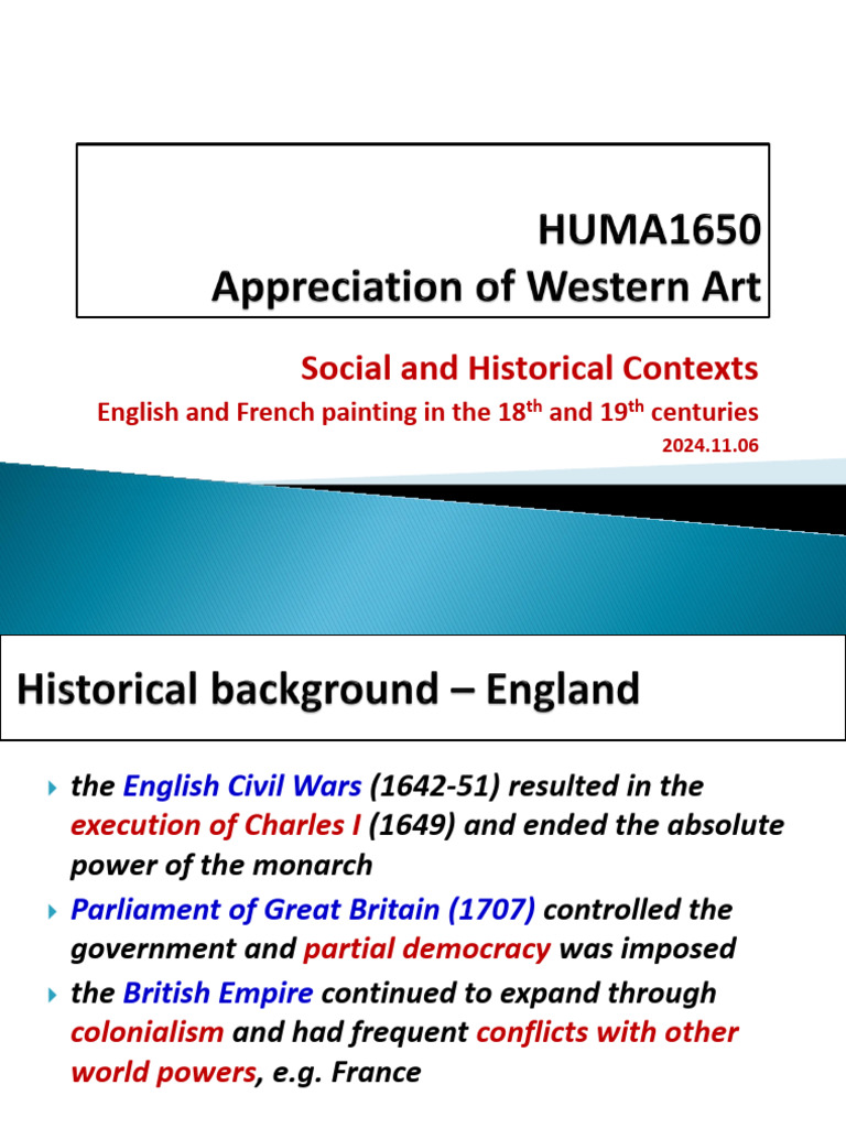 18th-19th Century English & French Art | PDF