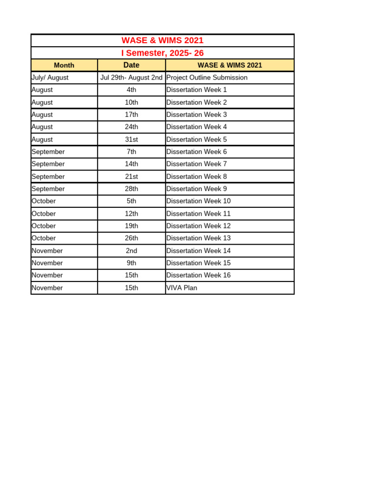 S1!25!26 - WASE WIMS 2021 - Dissertation Calendar - 1.1-Updated | PDF