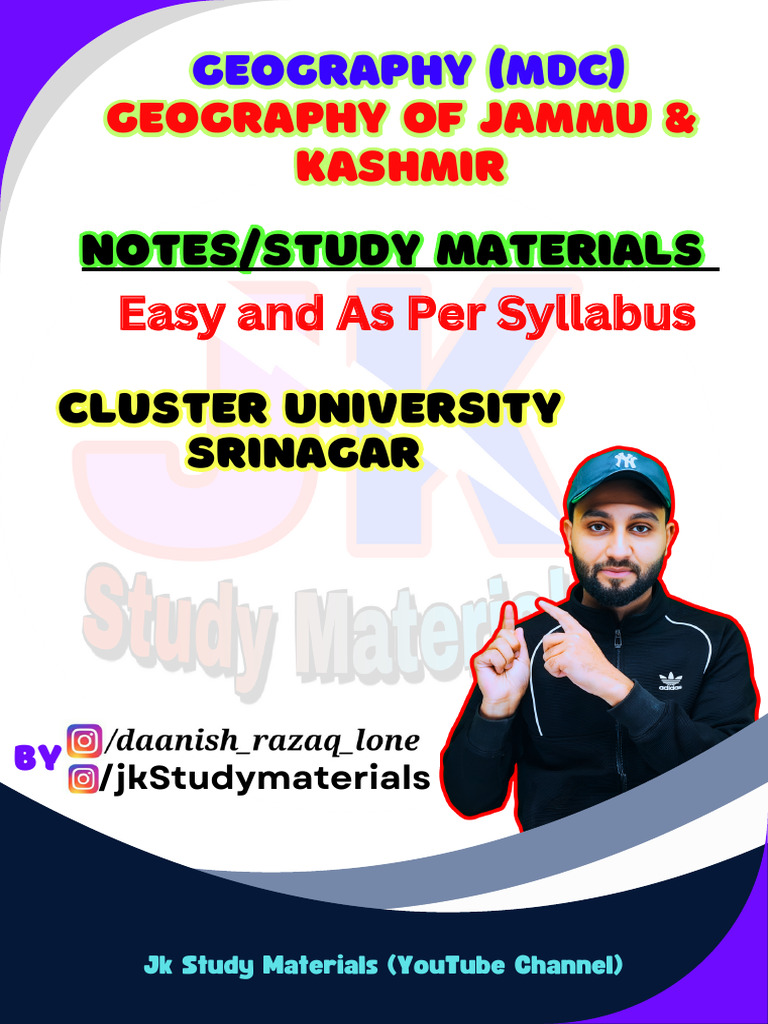 Geography Notes for J&K MDC Students | PDF | Himalayas | Agriculture