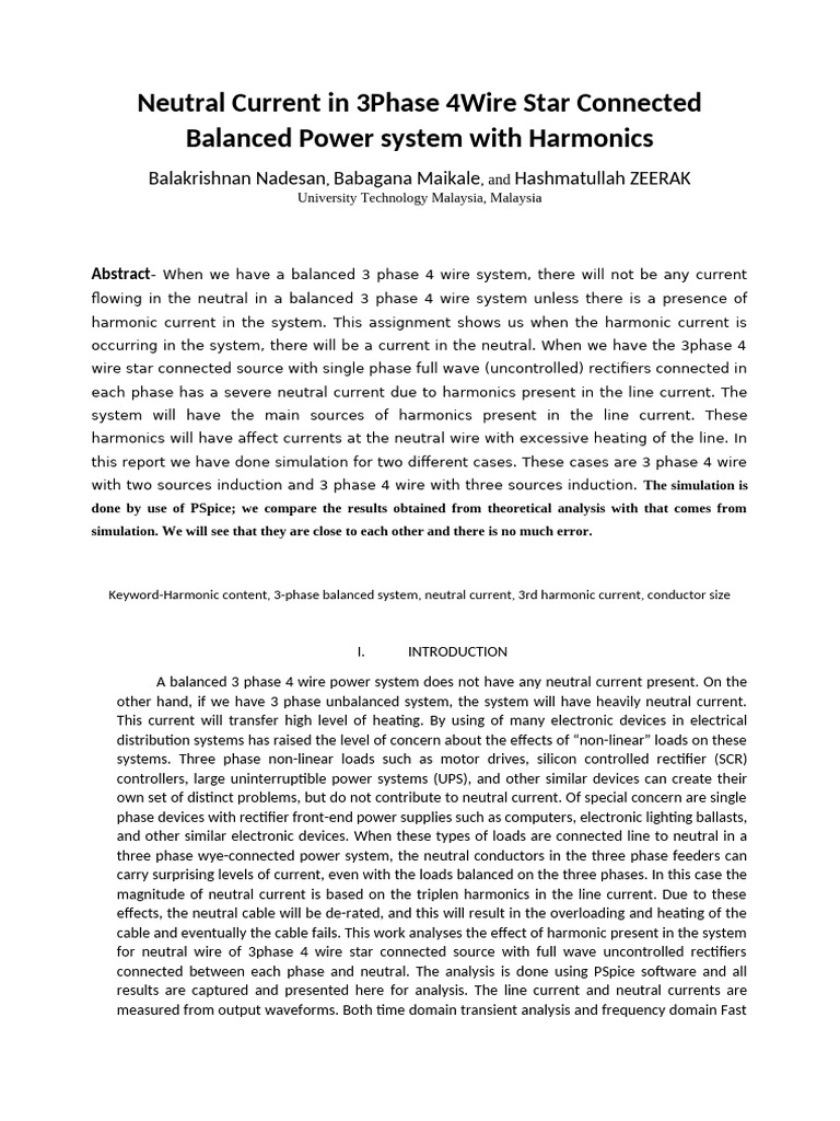 Three Phase Section | PDF | Electric Current | Rectifier