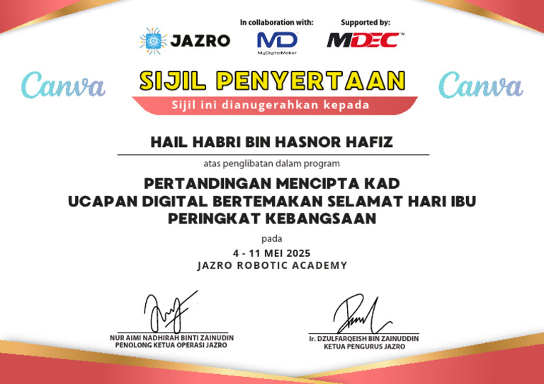 Hail Habri Bin Hasnor Hafiz | PDF