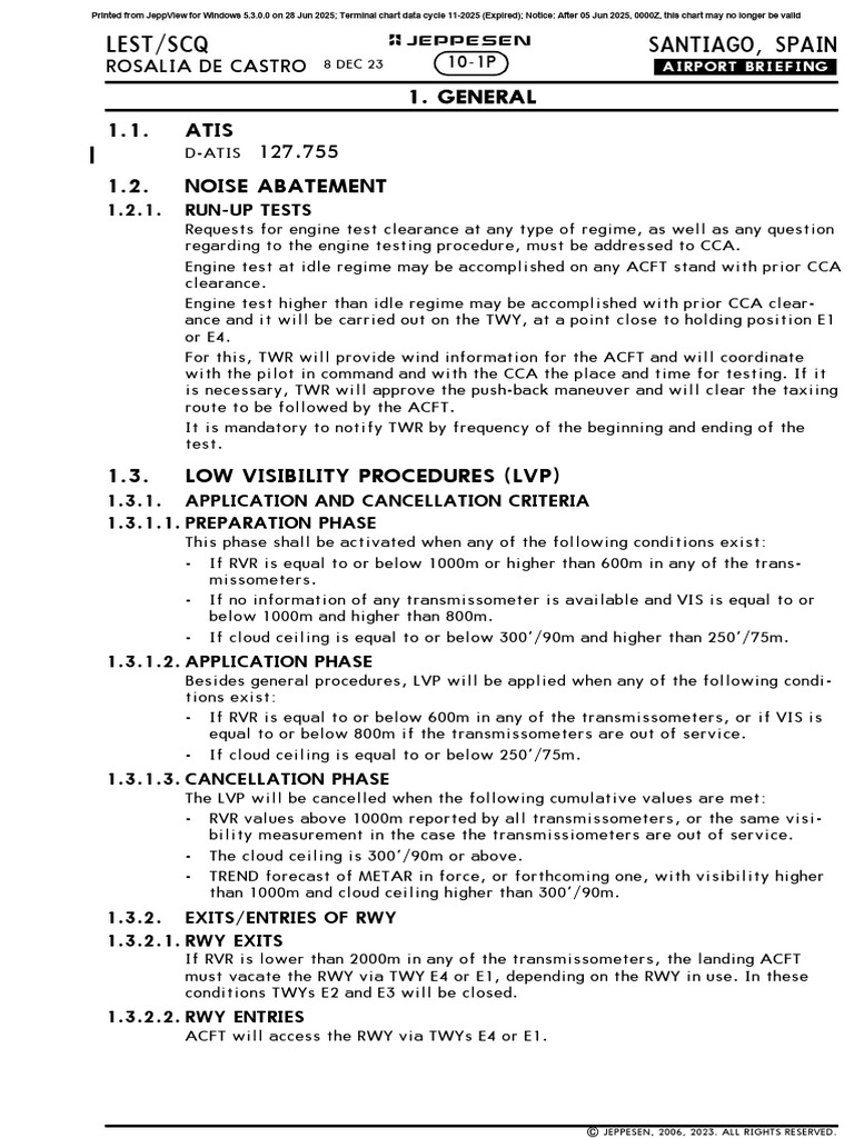 Lest | PDF | Air Traffic Control | Instrument Flight Rules
