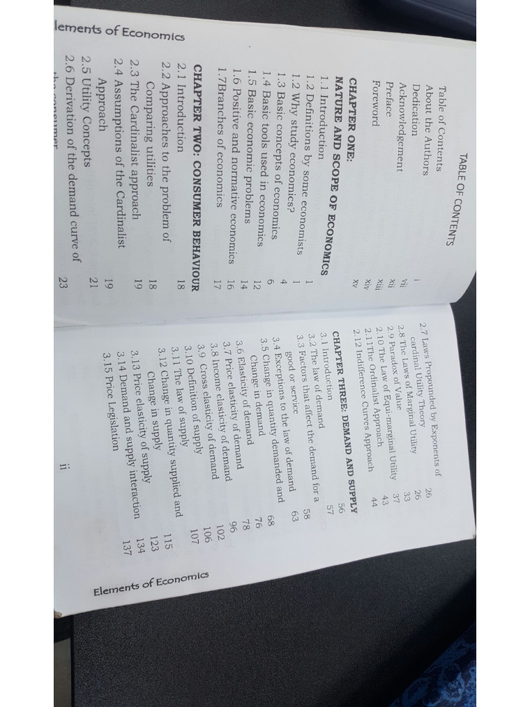 Elements of Economics Book | PDF