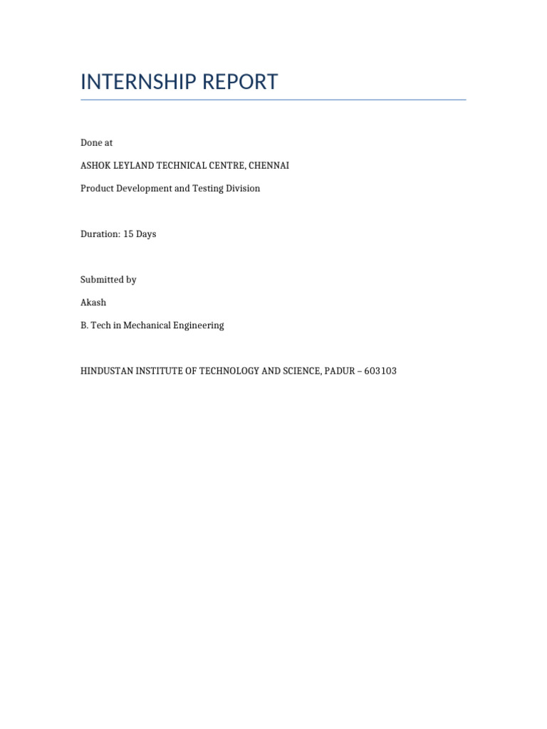 Akash Internship Report | PDF