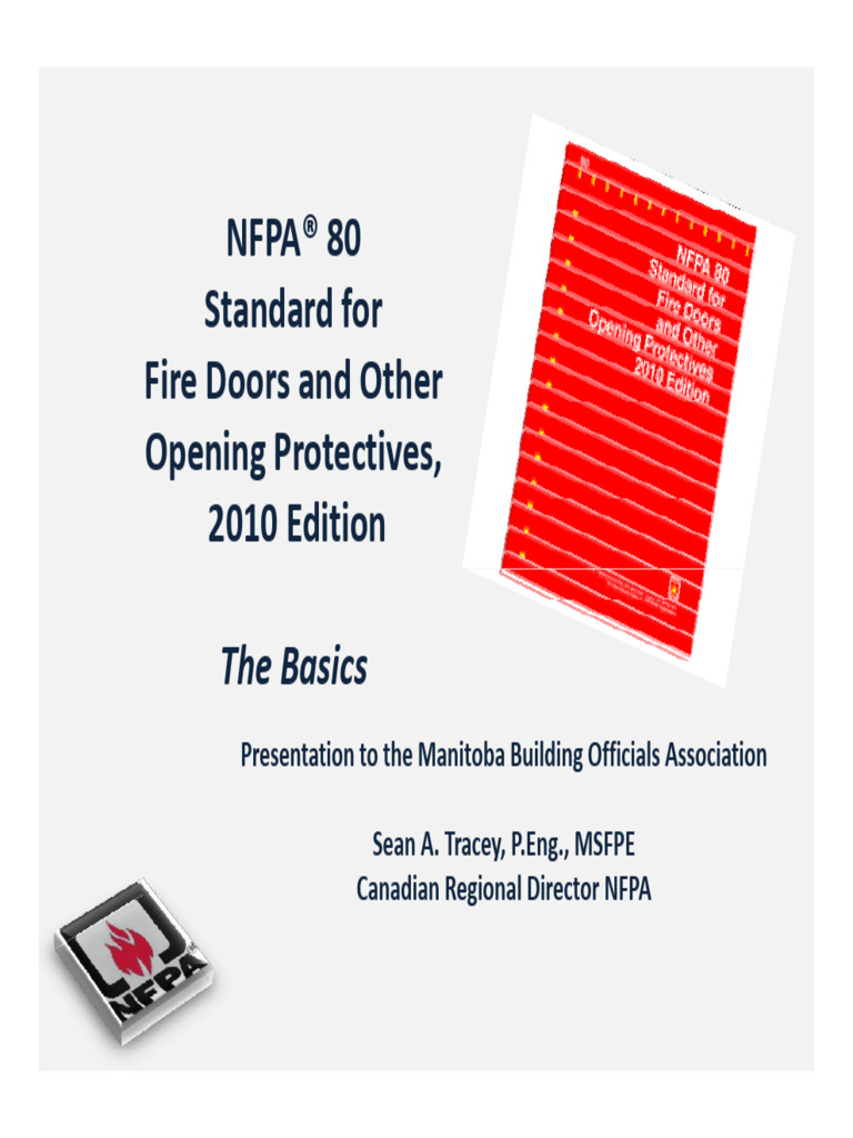 NFPA 80 2010 Edition Opening Protectives | PDF | Door | Window