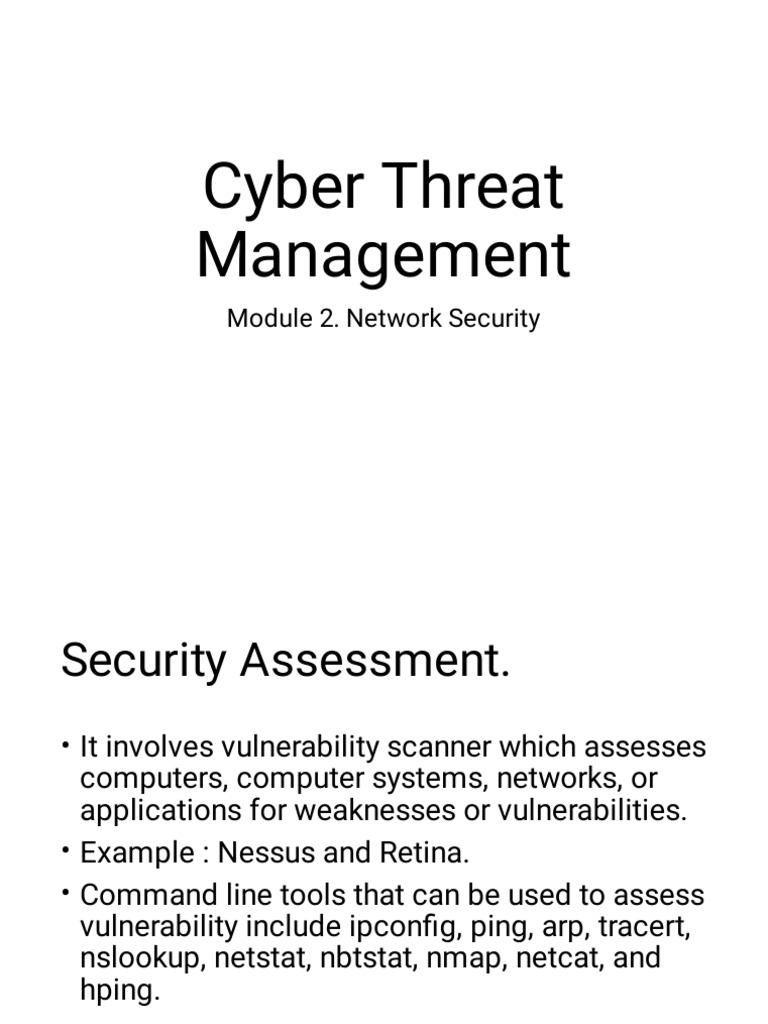 Module2-Cyber Threat Management | PDF