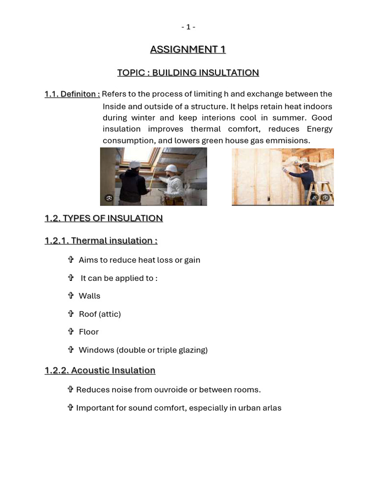 Guy Sibu-1 | PDF | Building Insulation | Building