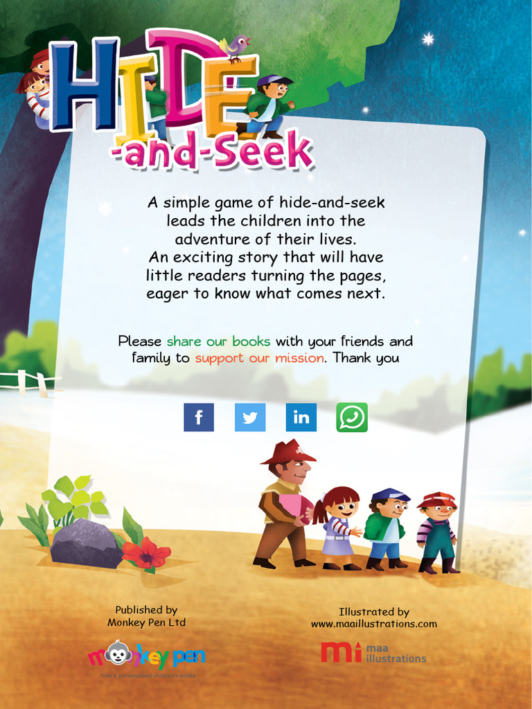 001 HIDE and SEEK Free Childrens Book by Monkey Pen 27 | PDF