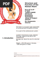 Structure and Function of Human Heart | PDF
