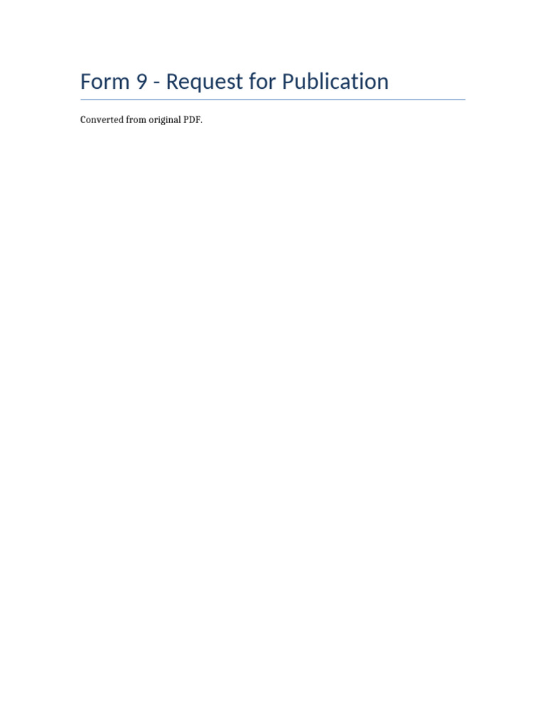 Form 9 | PDF