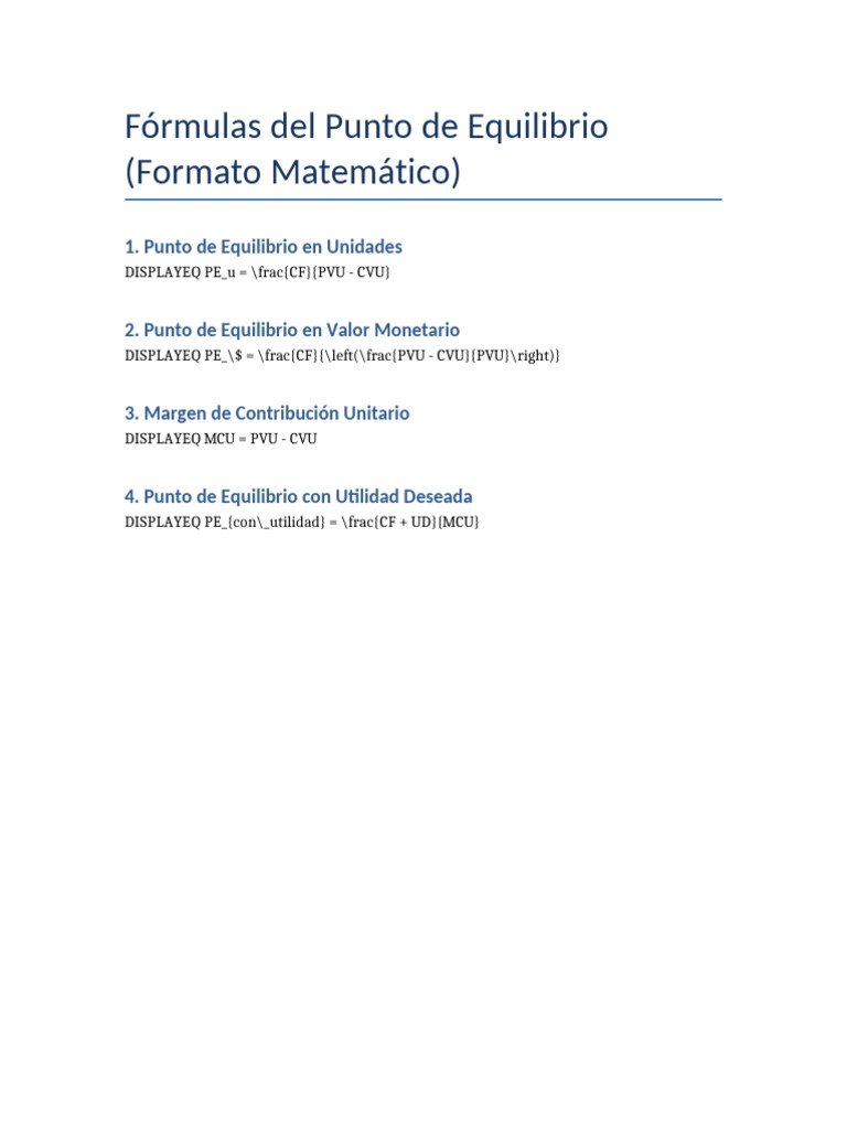 PE Equations Format Word | PDF