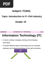 Csiplearninghub Com Introduction To It and Ites Industry Class 9 ...