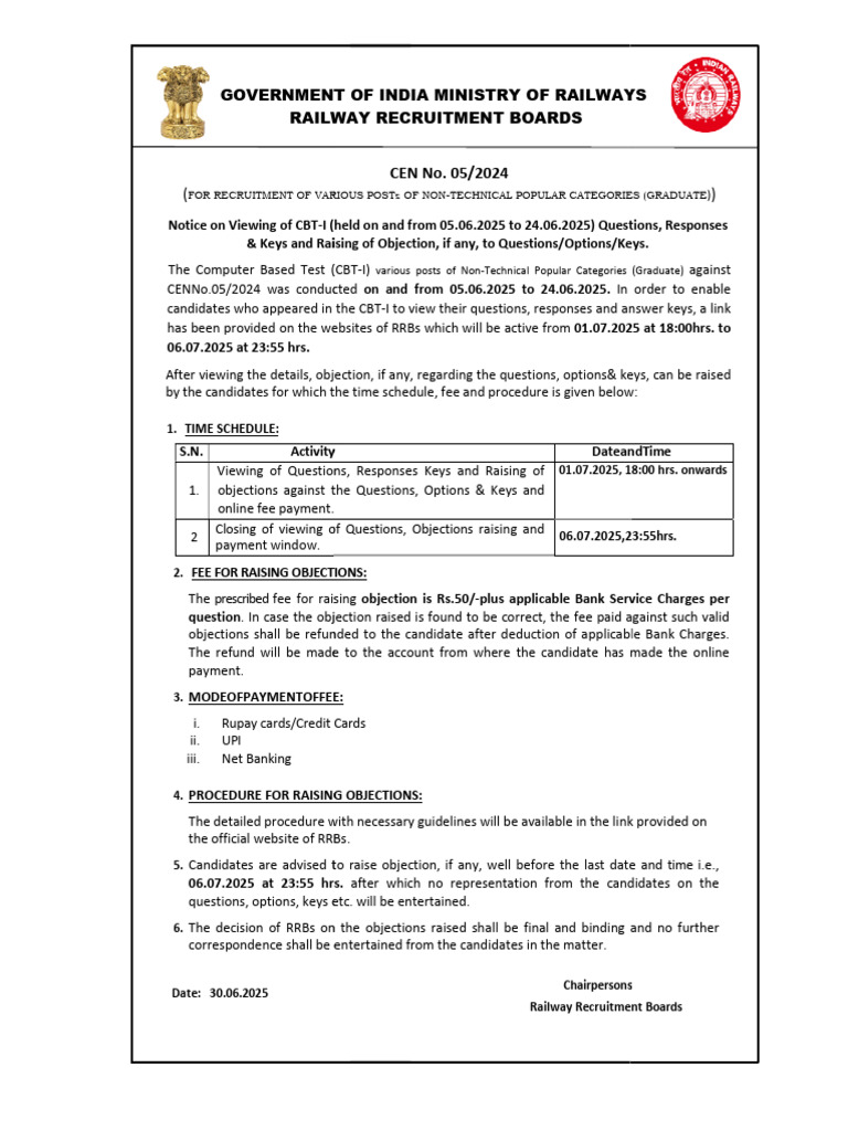 052024-CBT1 ObjectionTracker | PDF | Payments