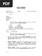 Contoh Surat Perjanjian Utang Piutang | PDF