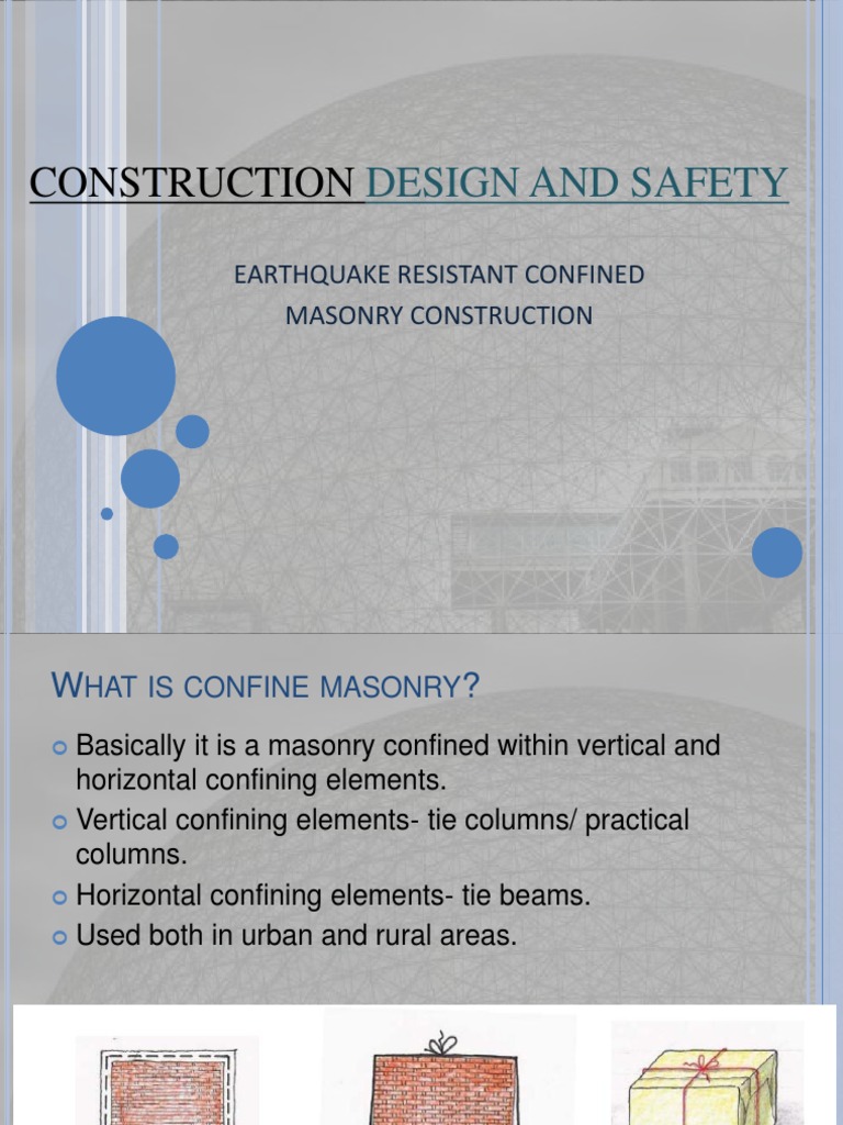 Confined Masonry | Download Free PDF | Masonry | Beam (Structure)