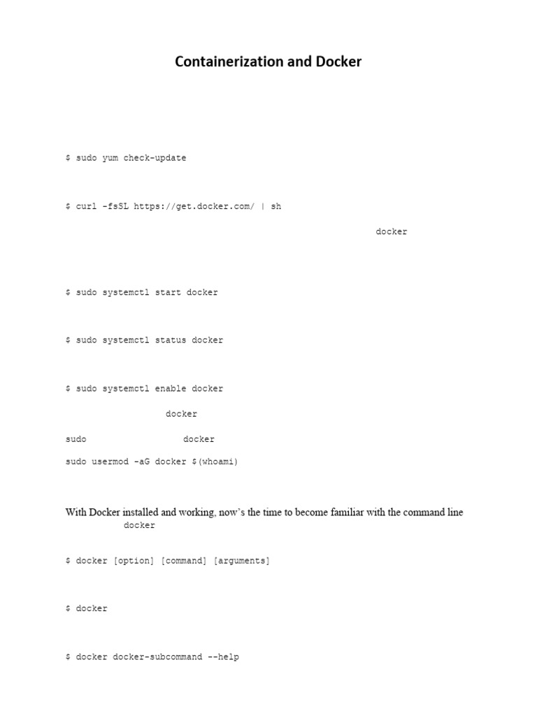 TP 12 Containerization and Docker | PDF | Sudo | Command Line Interface