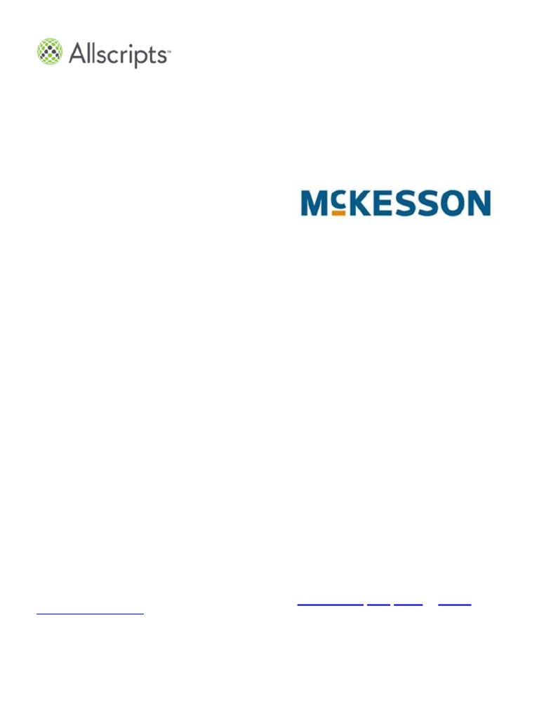 Allscripts To Acquire McKesson's Enterprise Information Solutions Business | PDF | Mergers And ...