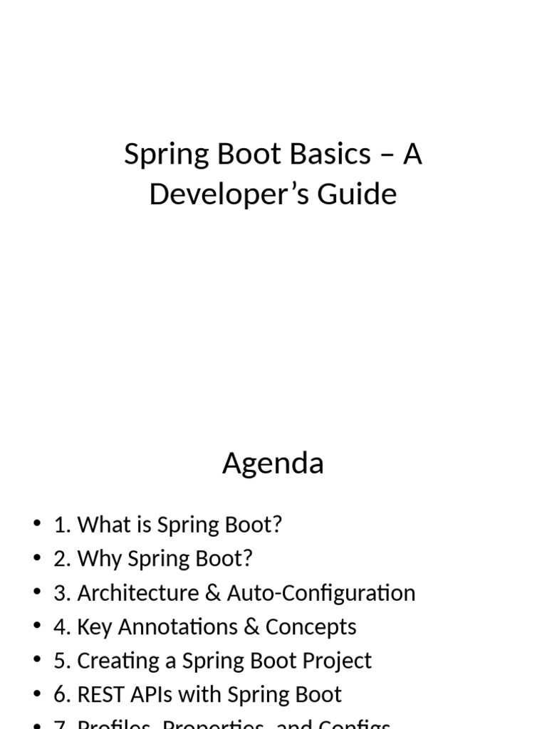 SpringBoot Basics Accenture Complete | PDF | Computing | Software ...