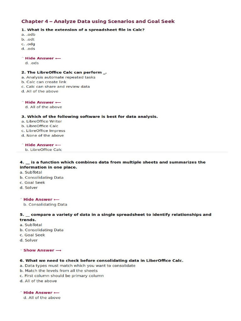Electronic Spreadsheet | PDF
