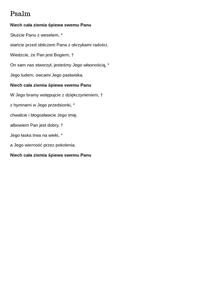 Psalm | PDF
