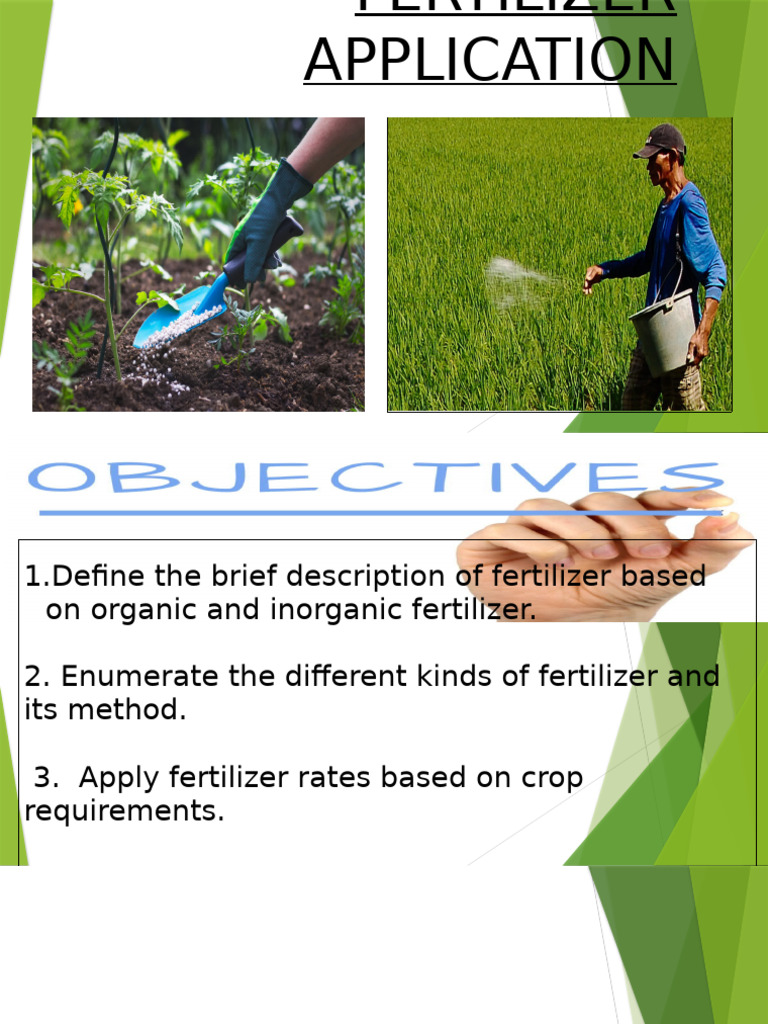 Fertizer Application Cot Quarter 2 | PDF