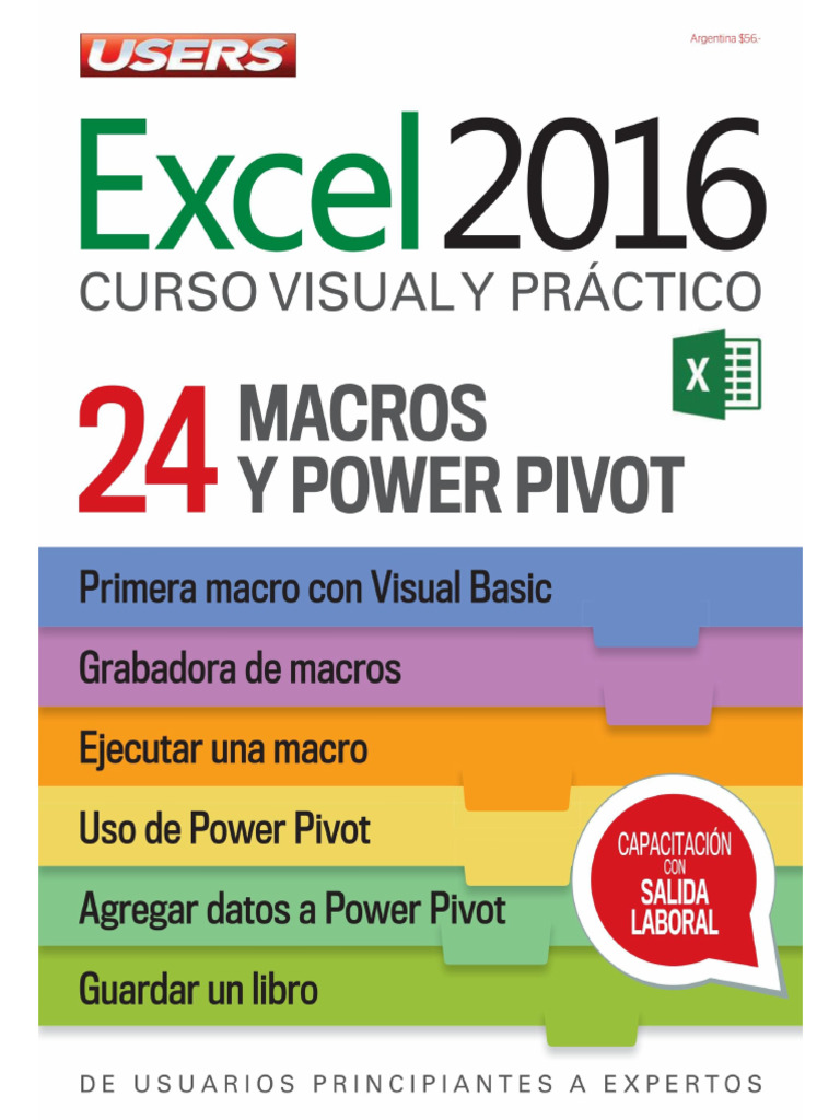 Excel 2016 - 24 - Macros y Power Pivot | PDF