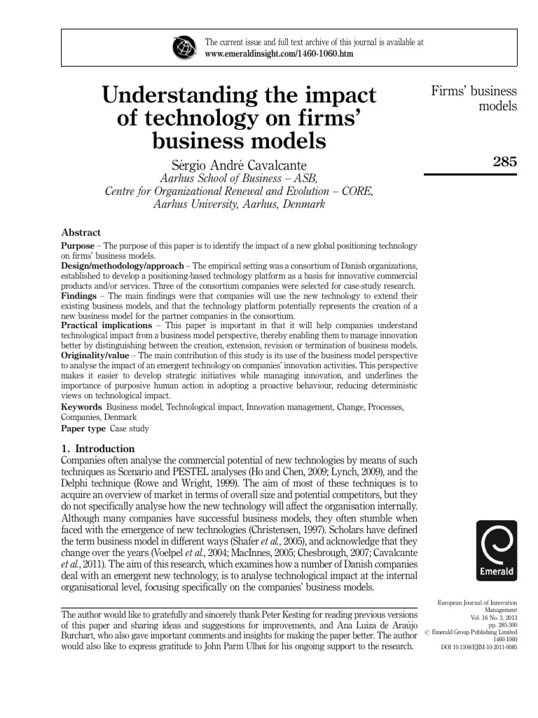 1 Factors Impact of Information On Firm | PDF | Business Model | Innovation