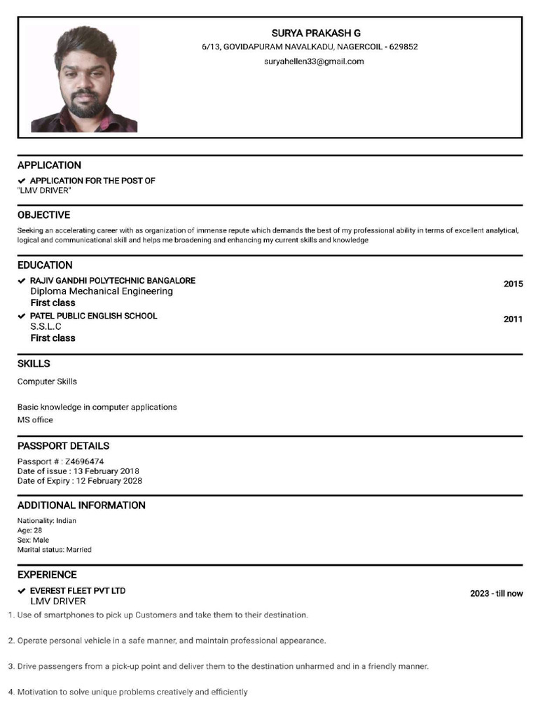 Surya New Resume - Page-0001 | PDF