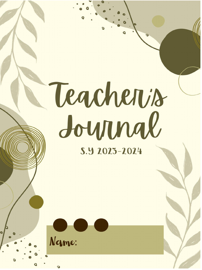 Teachers Journal | PDF