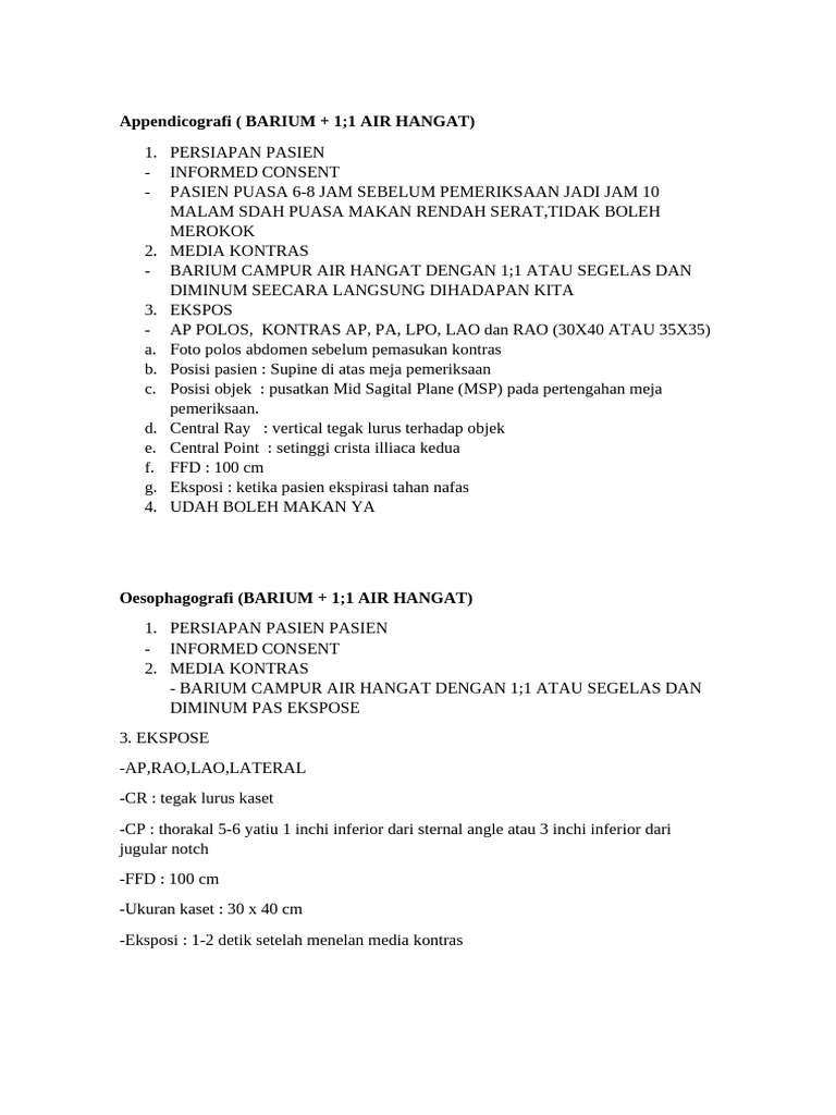 Materi Osce Radiologi Newww | PDF