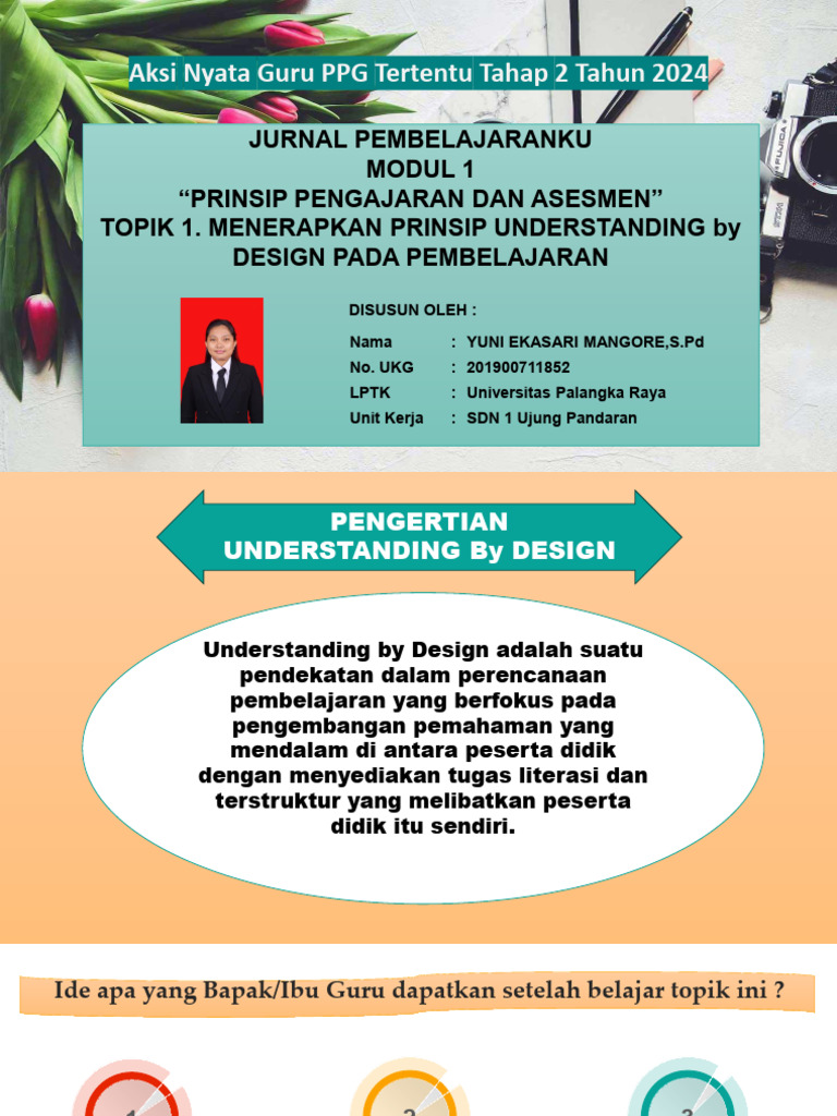 Jurnal Pembelajaran Modul 1 Prinsip Pengajaran Dan Asesmen Topik 1 Menerapkan Prinsip ...