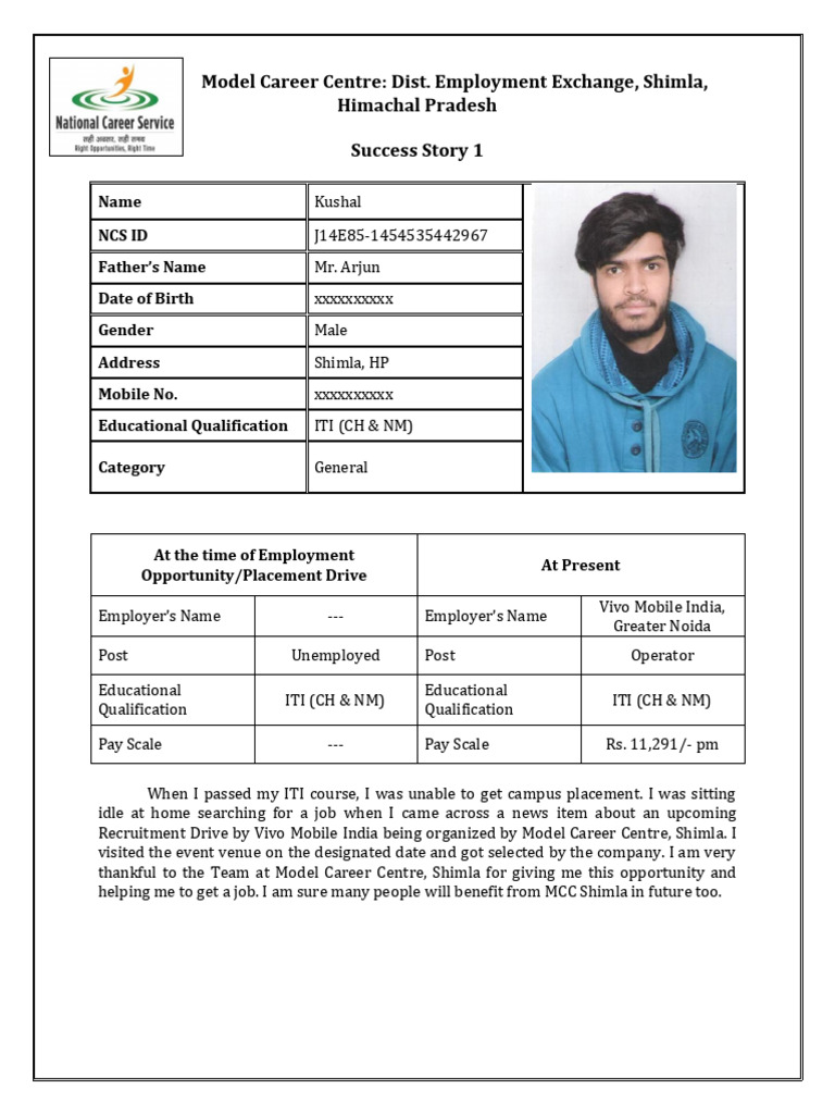 NCS MCC EEX Shimla Himanchal Pradesh | PDF