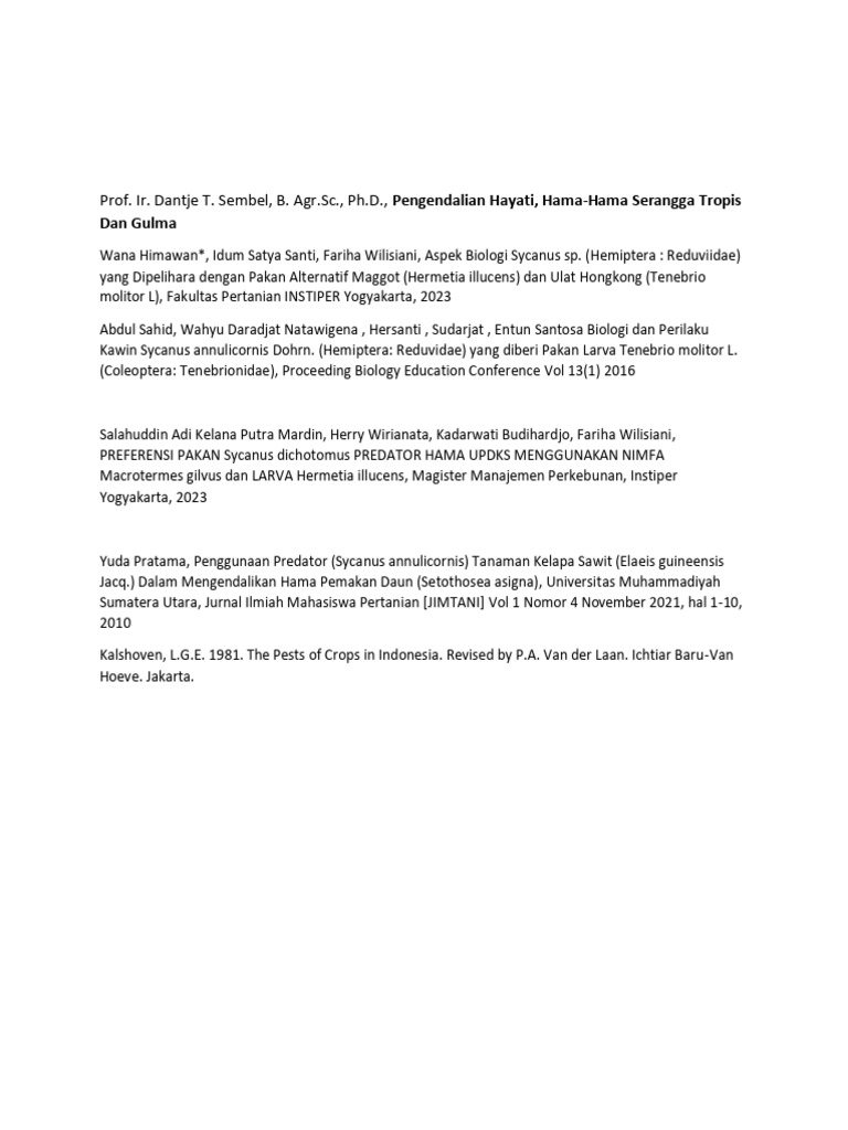DAPUS Sycanus | PDF