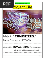Computer Science Practical Question For Class 11-CBSE | PDF | Computing | Computer Programming