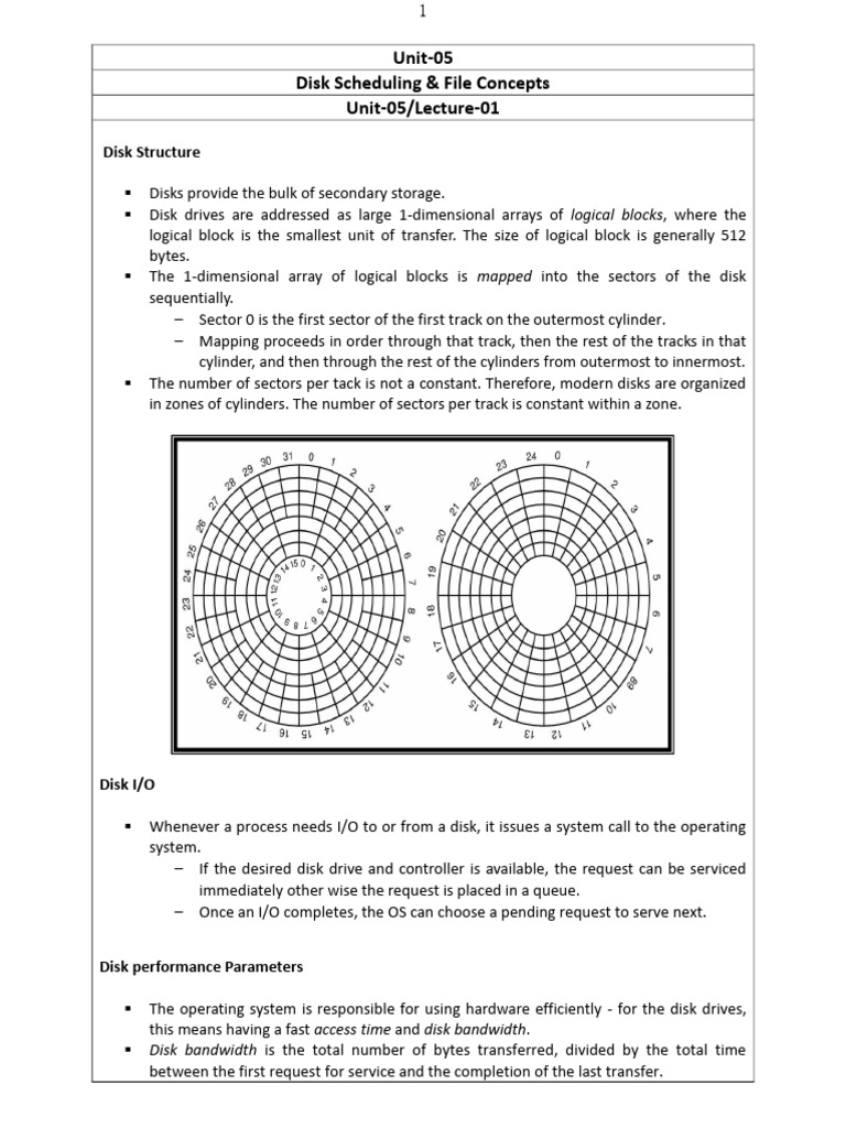 Disk Scheduling Notes | PDF | File System | Computer File