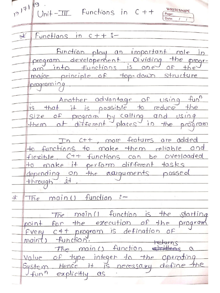 Chapter 3 Functions In C Pdf