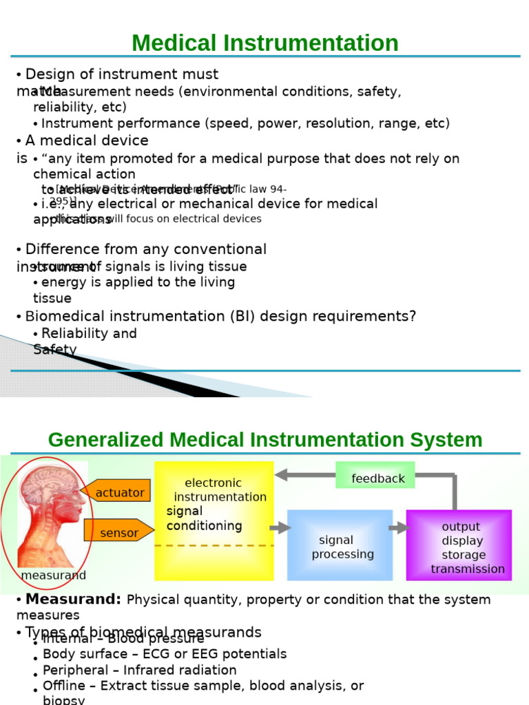 Medical Instrumentation: Design of Instrument Must Match A Medical ...