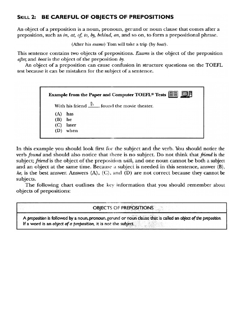 Structure 1 Skill 2 | PDF