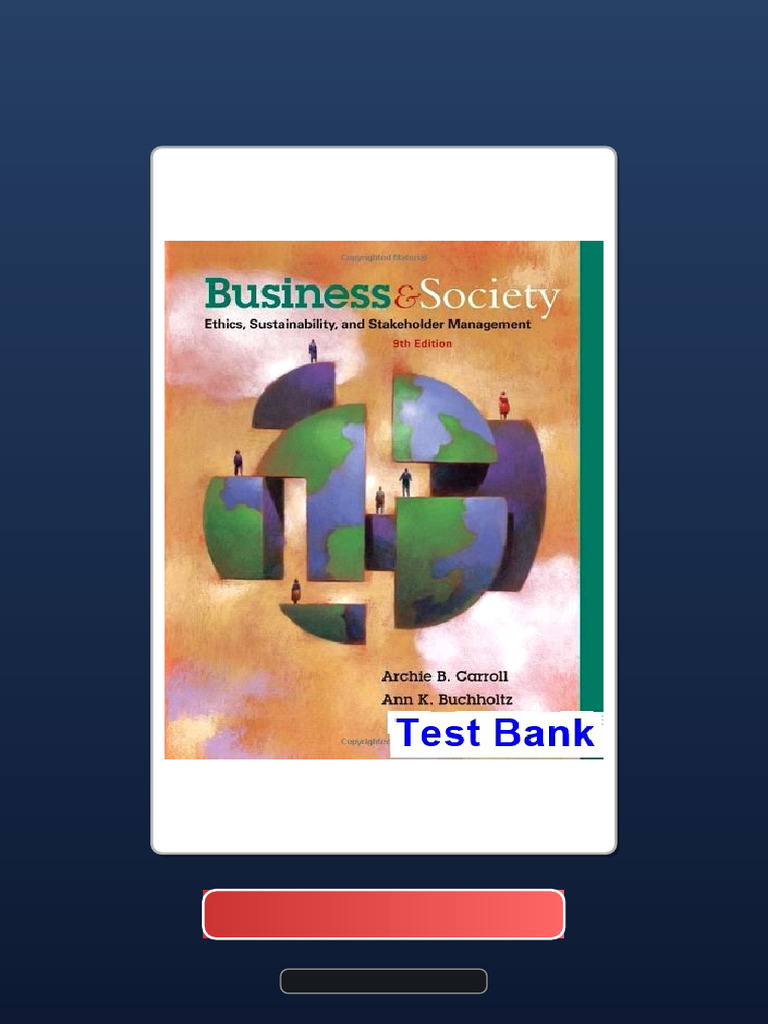 Complete Bundle Business and Society Ethics Sustainability and ...