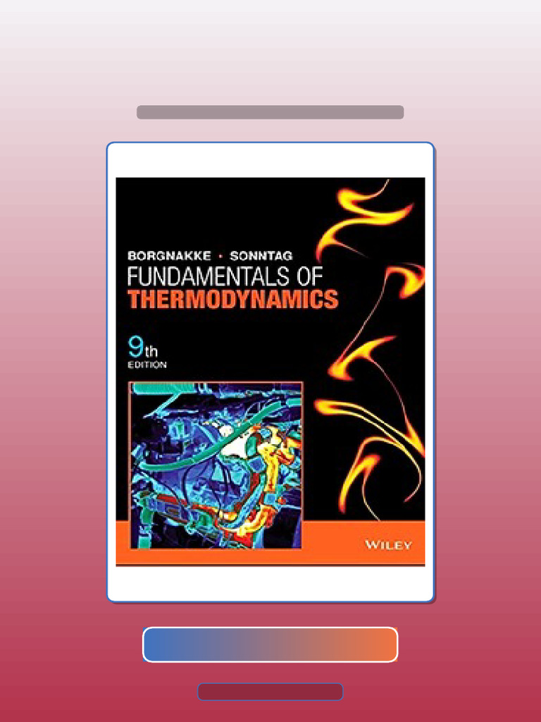 Fundamentals of Thermodynamics 9th Edition Test Bank Available ...